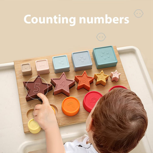 Silicone Stacking Blocks Set - Mille Kids